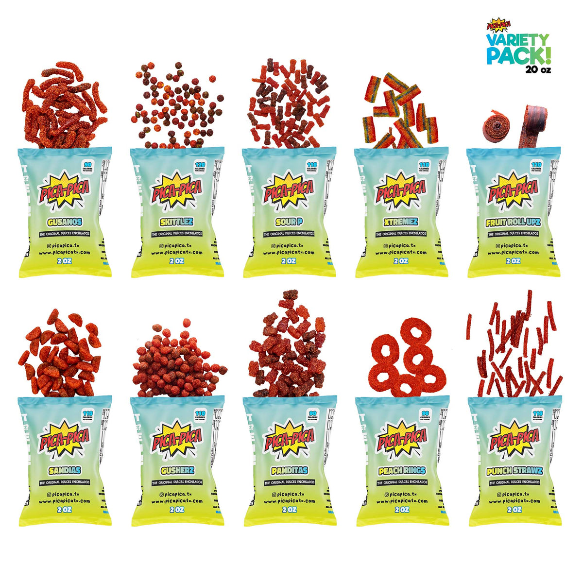 20 Oz Variety Pack (One Time Purchase) - PICA-PICA TX INC